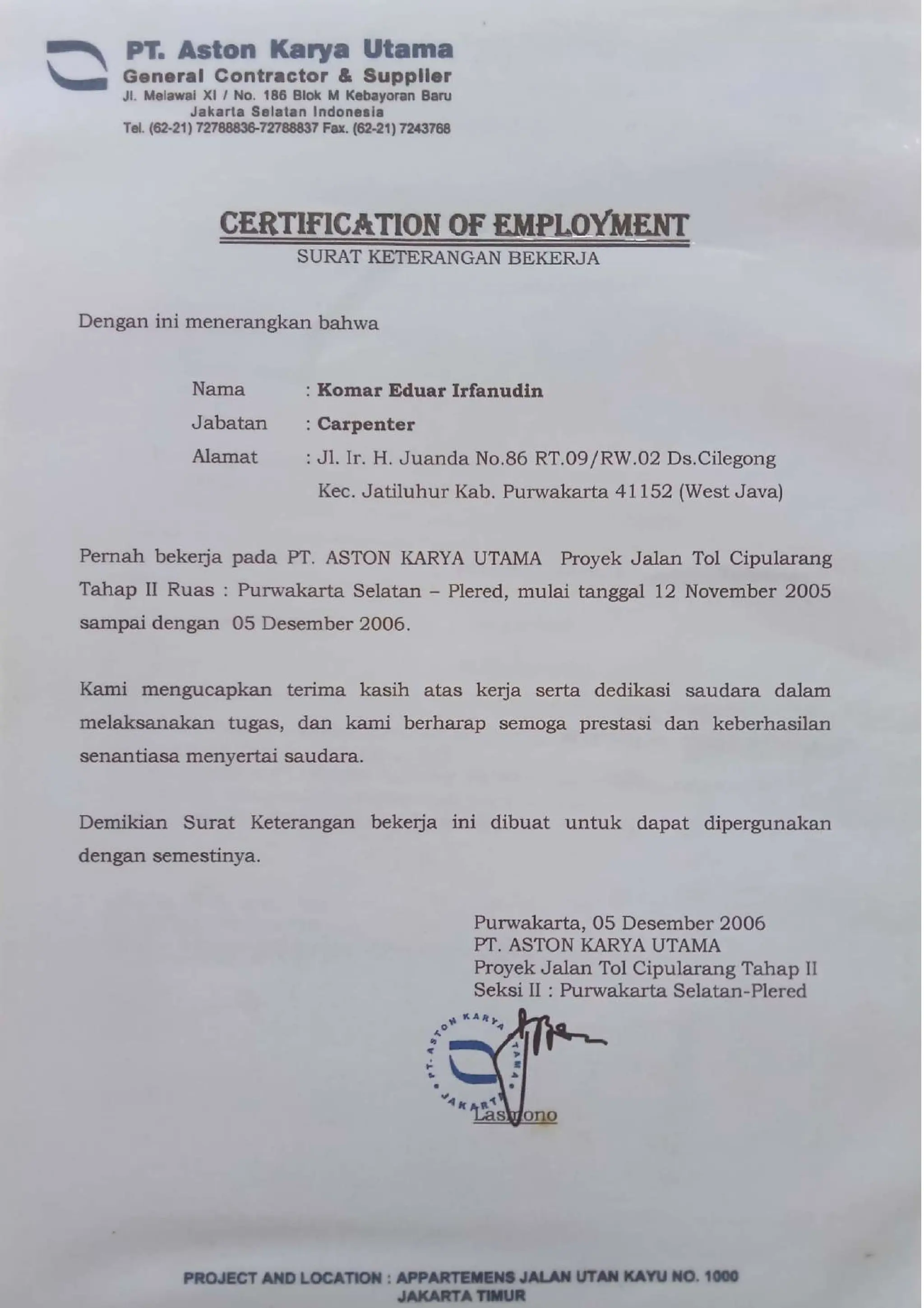 CV Komar Eduar Irfanudin.pdf