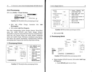 [Cvl] desain konstruksi dgn sap2000 v9 | PDF