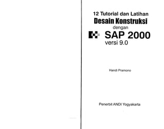 [Cvl] desain konstruksi dgn sap2000 v9 | PDF