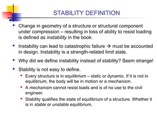 CVL 81 STRUCTURAL STABILITY.ppt, and durability | PPT