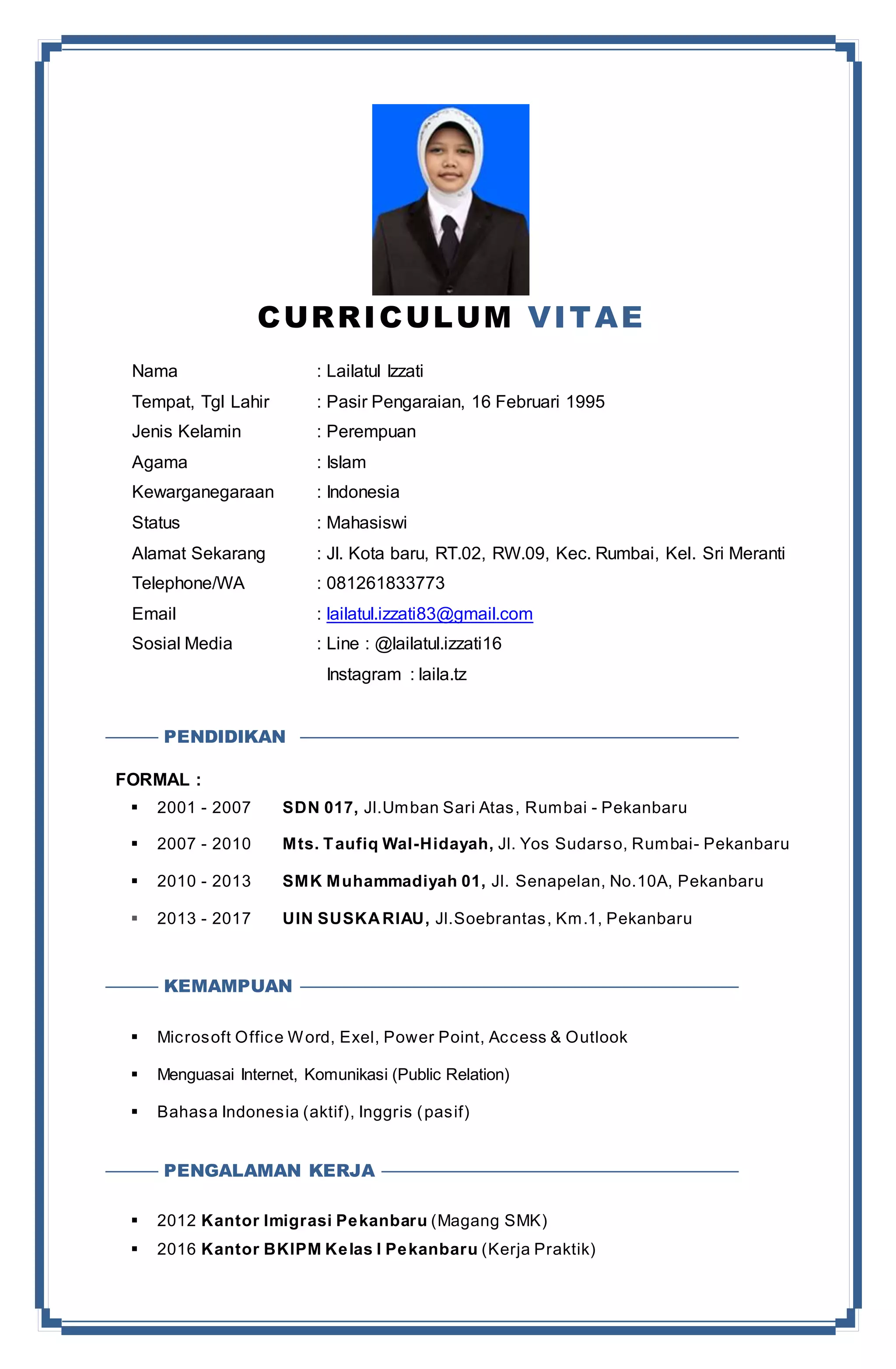 Cv laila | DOCX