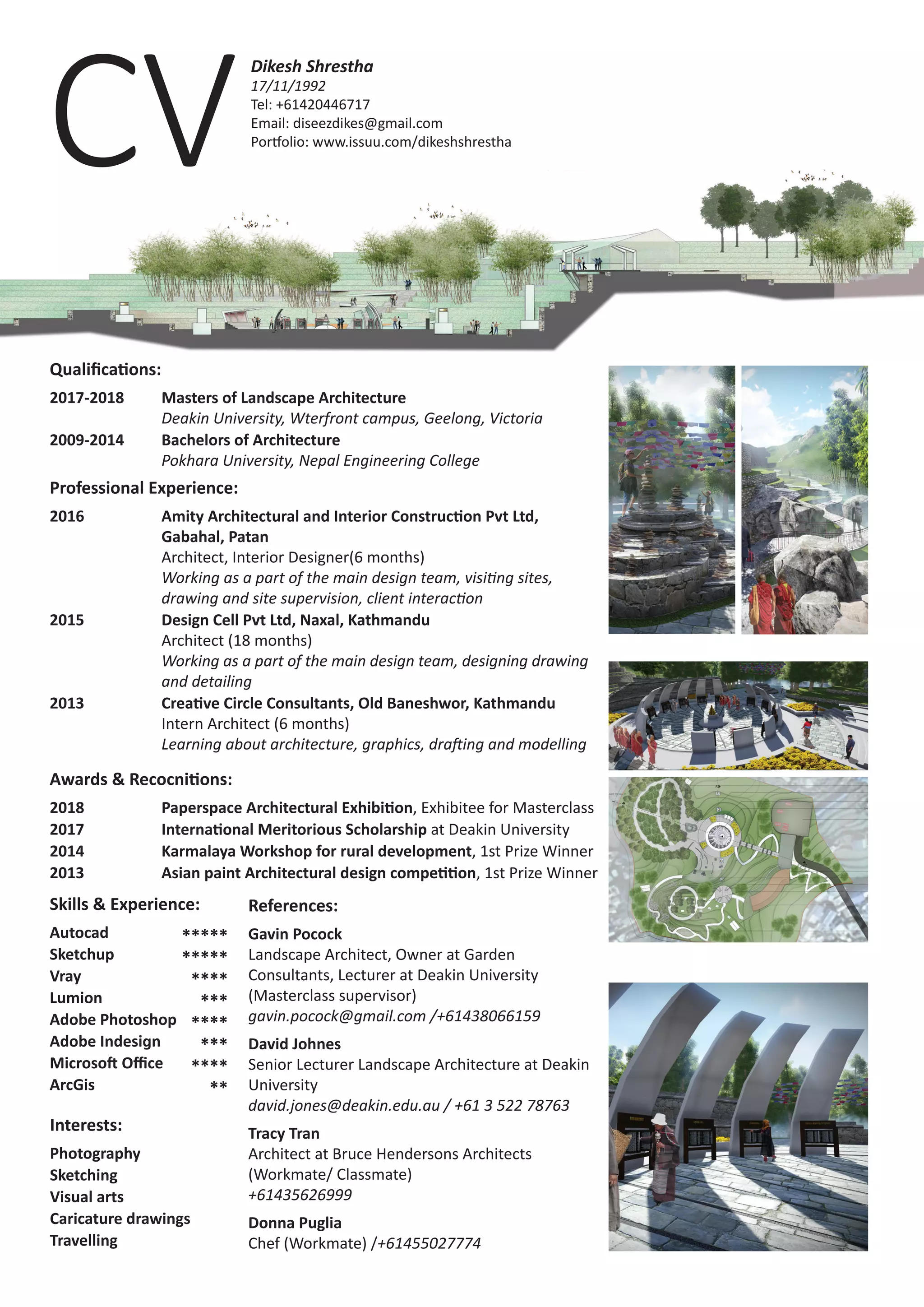 Cv landscape dikesh (2) | PDF