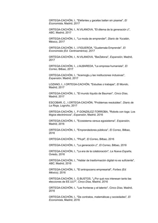 CV academico de Iñaki Ortega actualizado a diciembre 2025 | DOCX