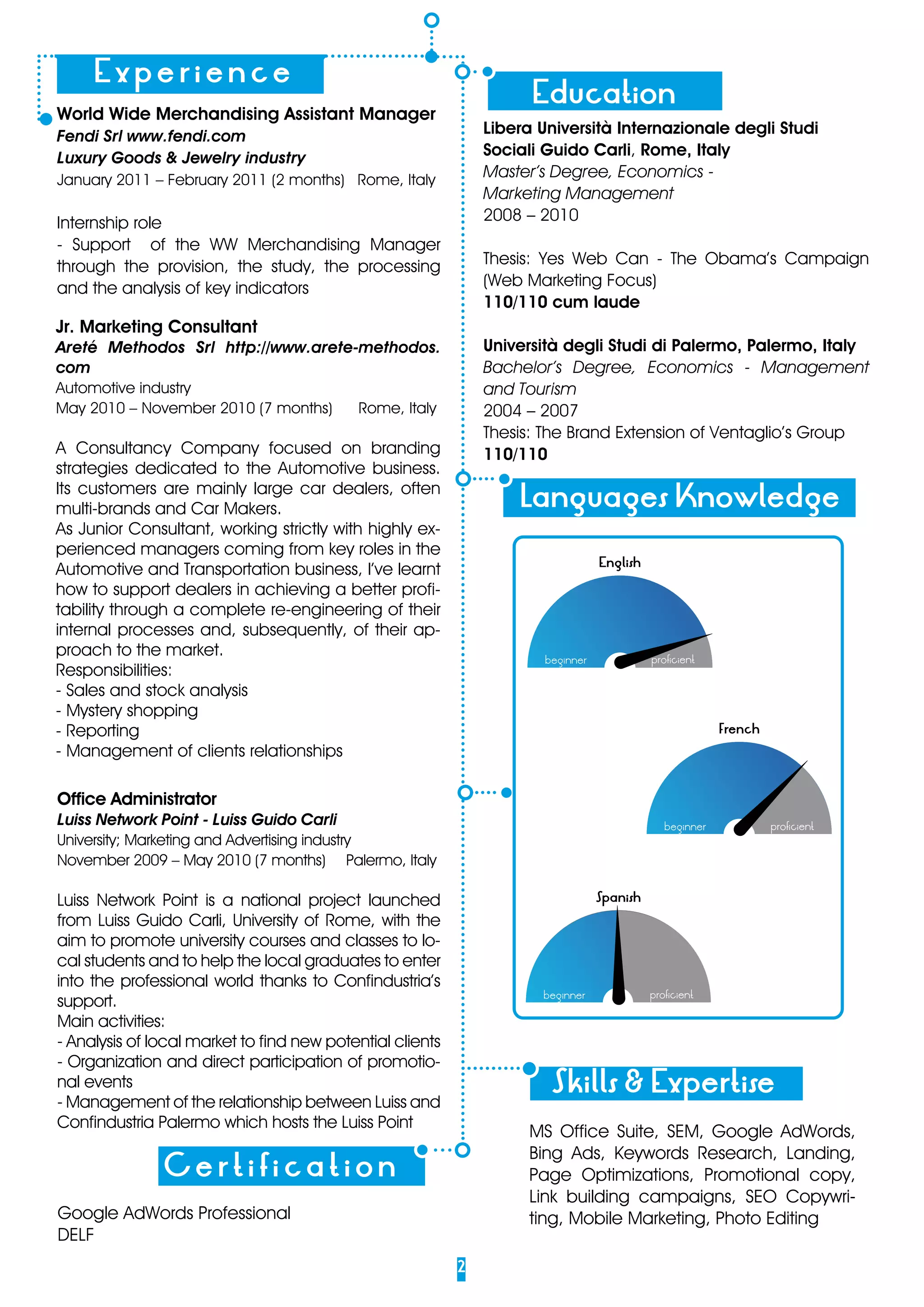 Laura's resumé | PDF