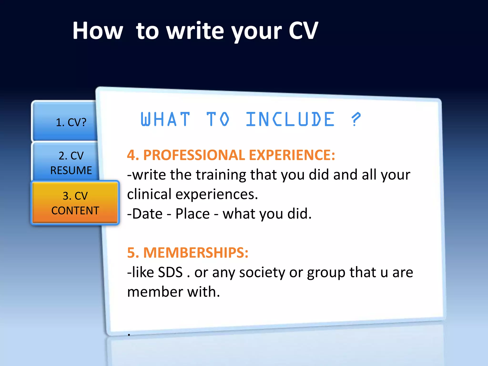 Cv lecture | PPTX