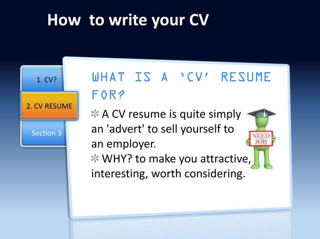 Cv lecture | PPT