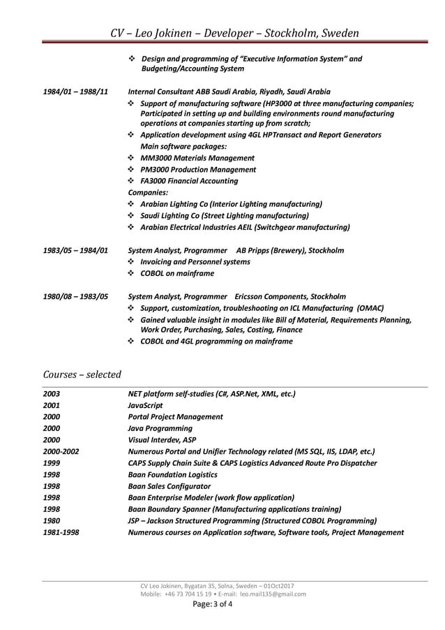 Cv leo jokinen eng v100 2017 | PDF