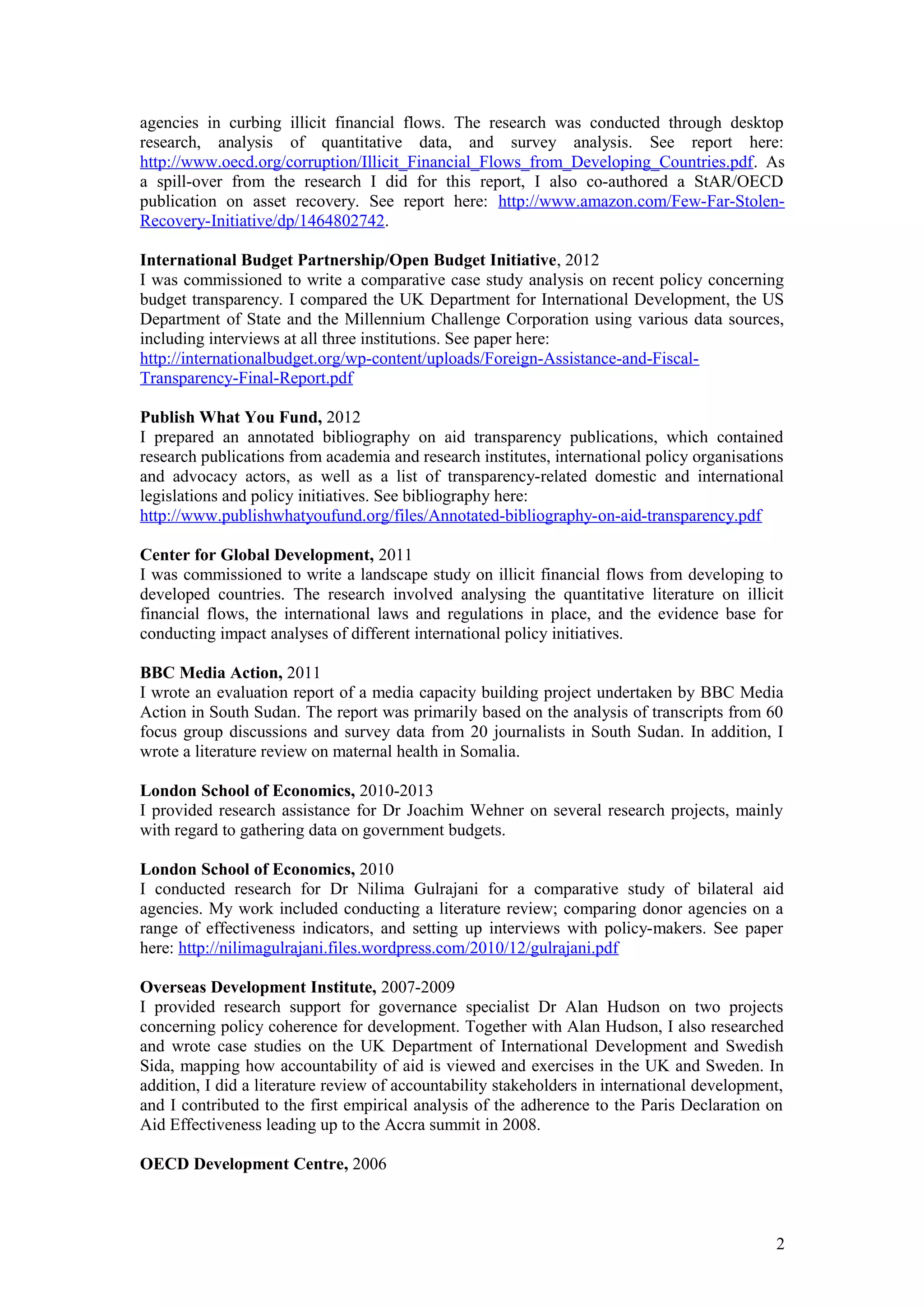 CV Linnea Mills | DOC