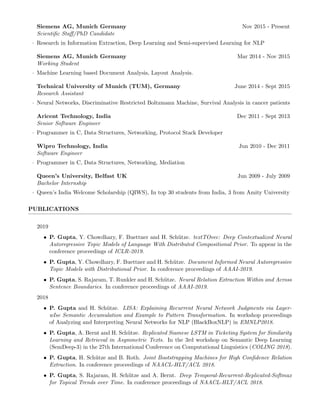 Pankaj Gupta CV / Resume | PDF