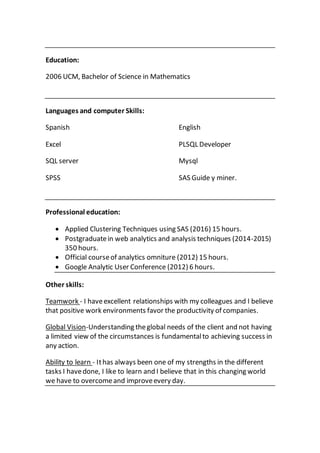 Cv luisa merchante | DOCX