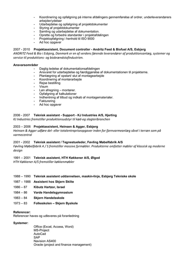 CV Mai-Britt Haubro | PDF