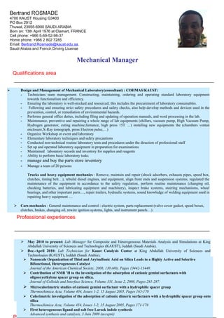 Cv mai 2013 new resume | DOC