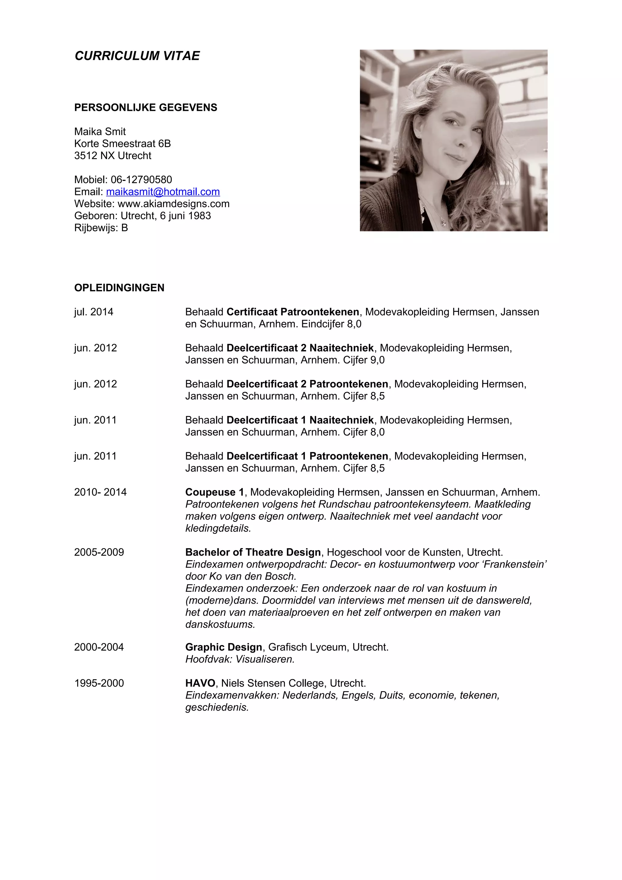 Cv maika | PDF