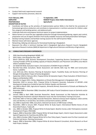 CV Manjur Kader 2021 | PDF