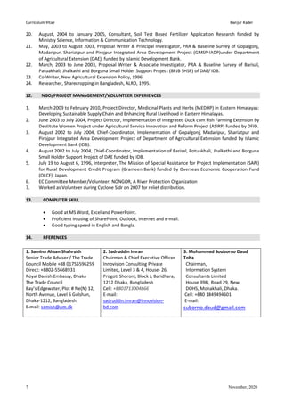 CV Manjur Kader 2021 | PDF