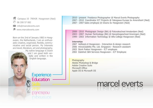 Cv Marcel Everts (EN) 2010 | PPT