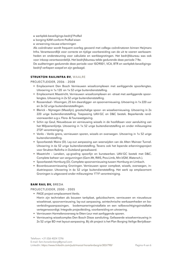 Cv marcel horselenberg nl status juni 2018 maximaal | PDF