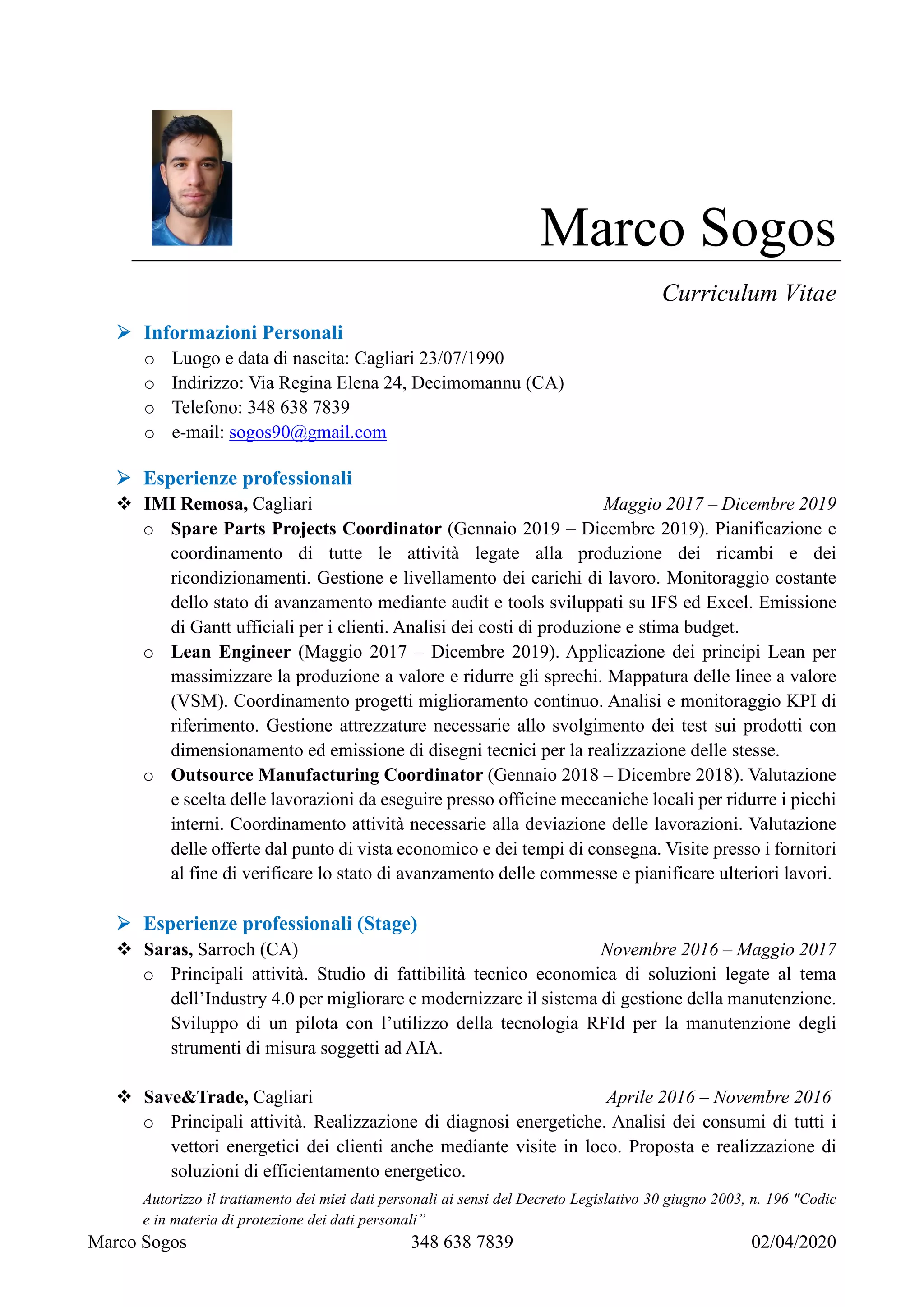 Curriculum Vitae | PDF