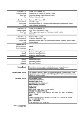 Cv Mario Ruggiero | PDF