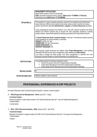 Cv Mario Ruggiero | PDF