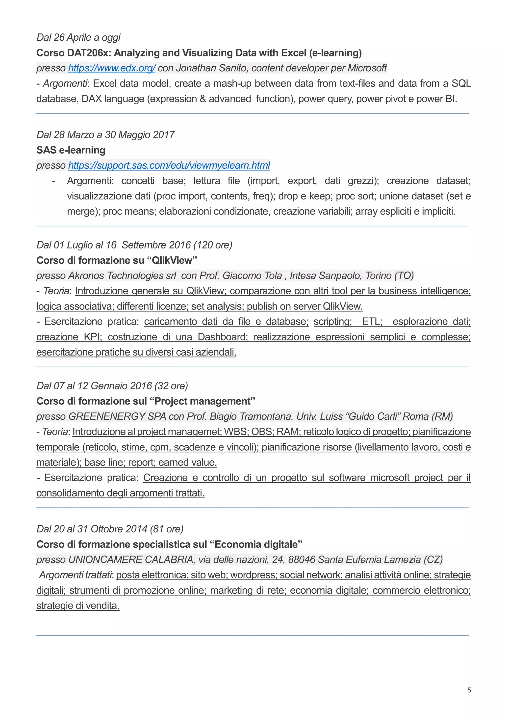 CV Mario Scalzo | PDF