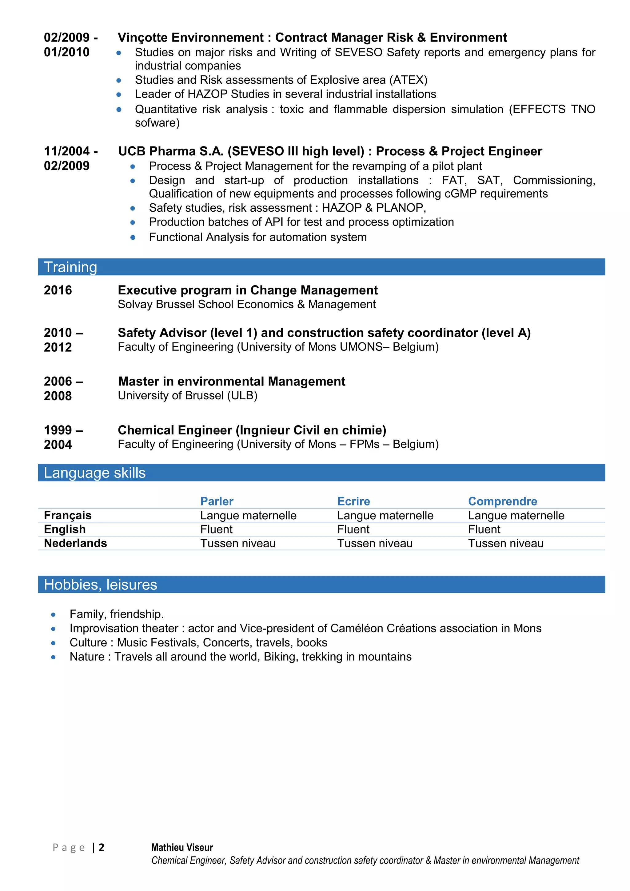 Cv mathieu viseur 062016 en | PDF | Free Download