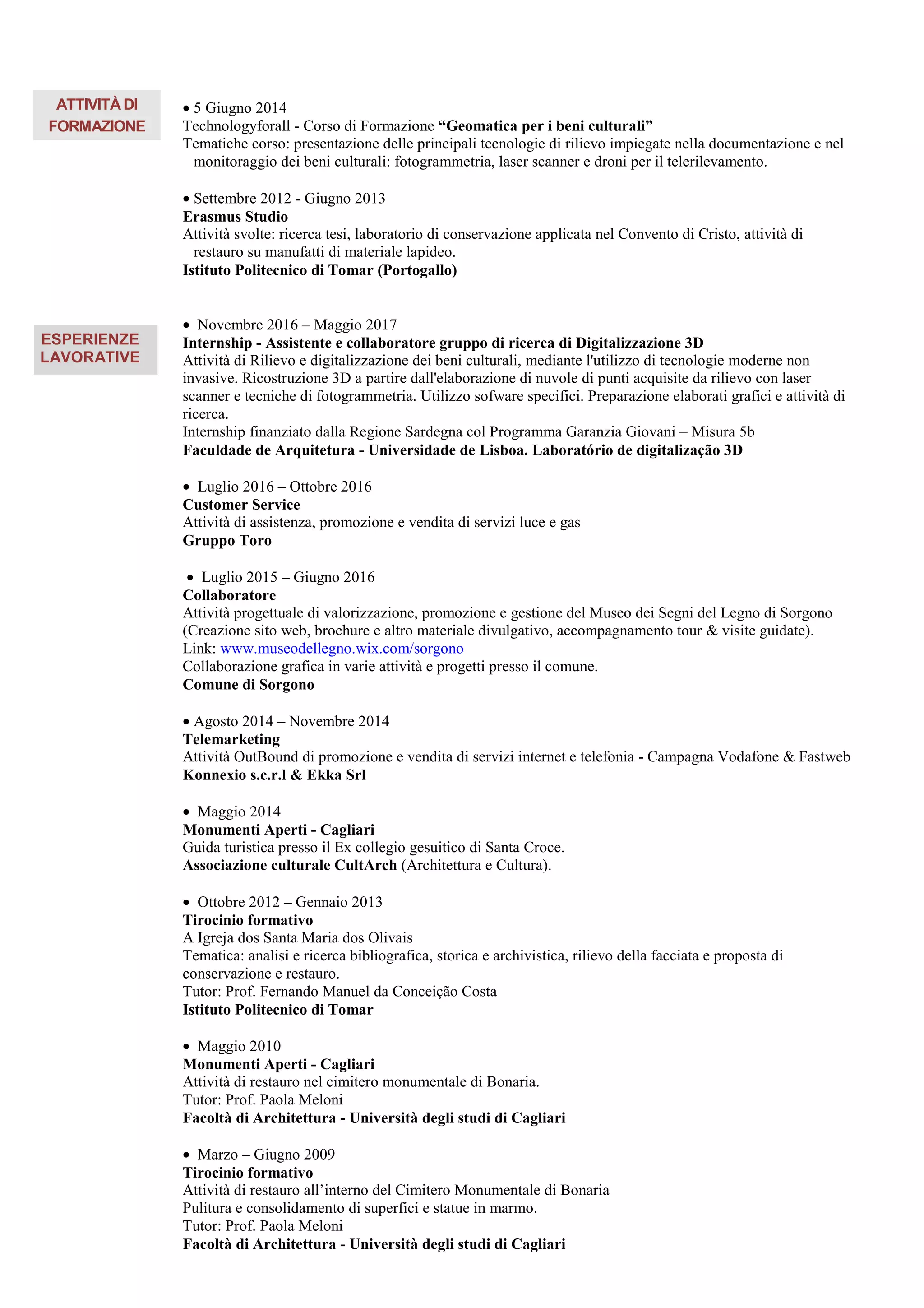 Curriculum vitae | PDF