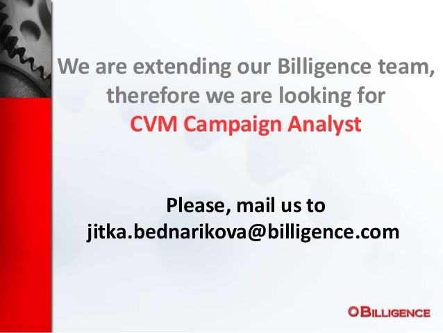 CVM campaign analyst presentation