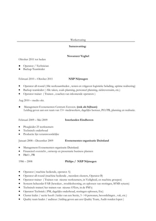 Cv met foto update | DOC