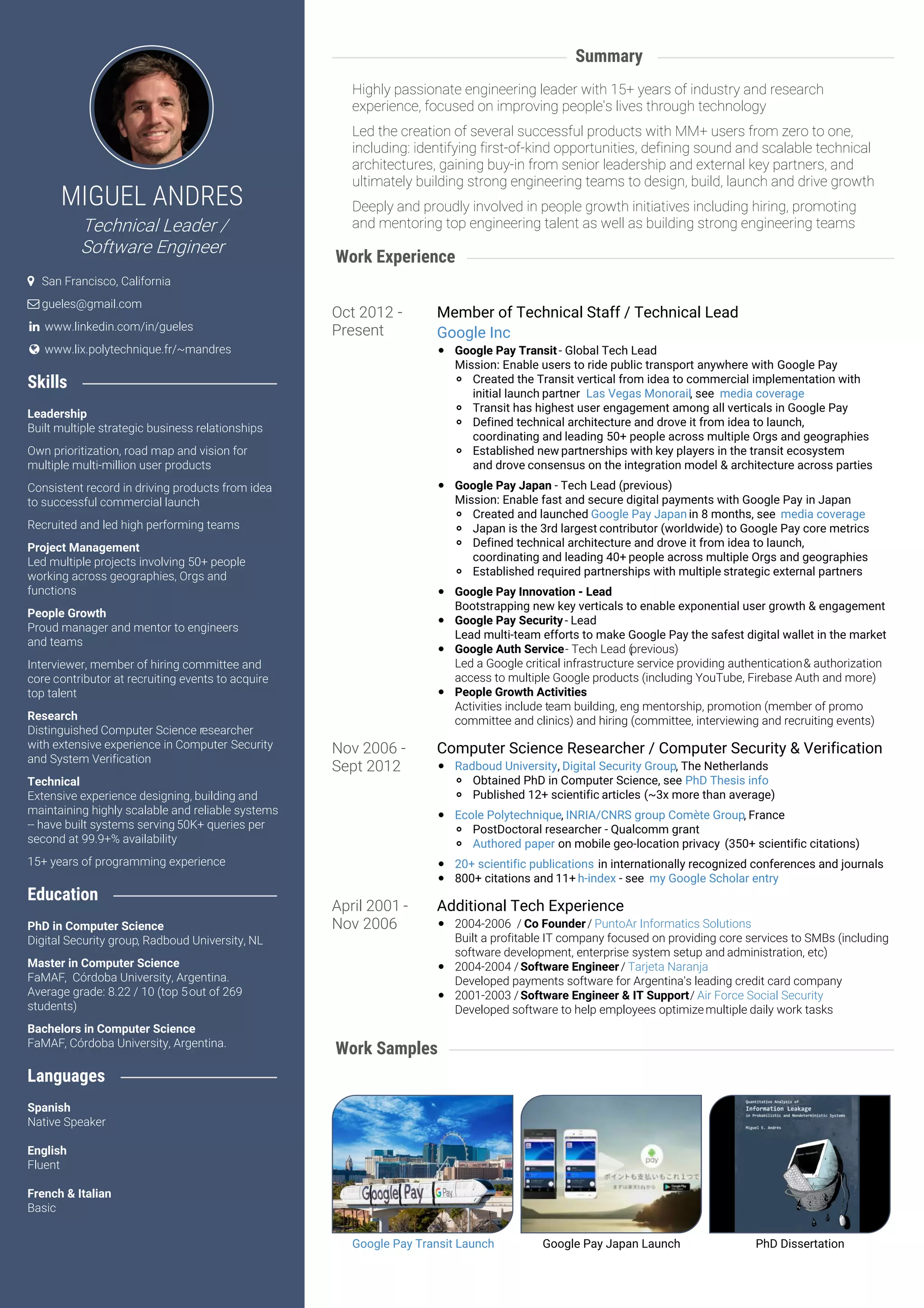 CV Miguel Andres 2018 | PDF