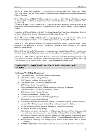 Cv M.Nelson | PDF | Environmental Services Industry | Industries