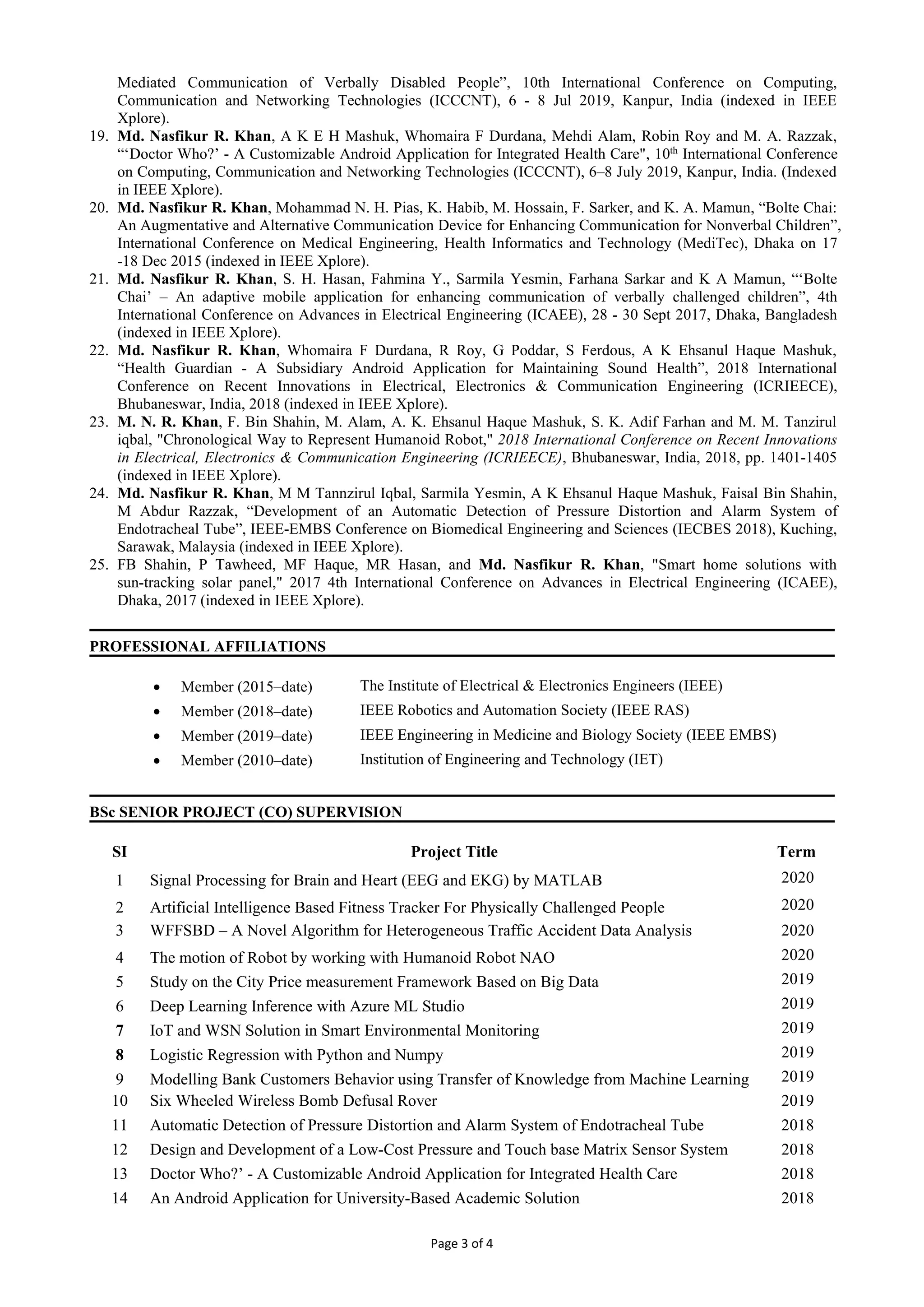 CV of Md. Nasfikur R. Khan | PDF