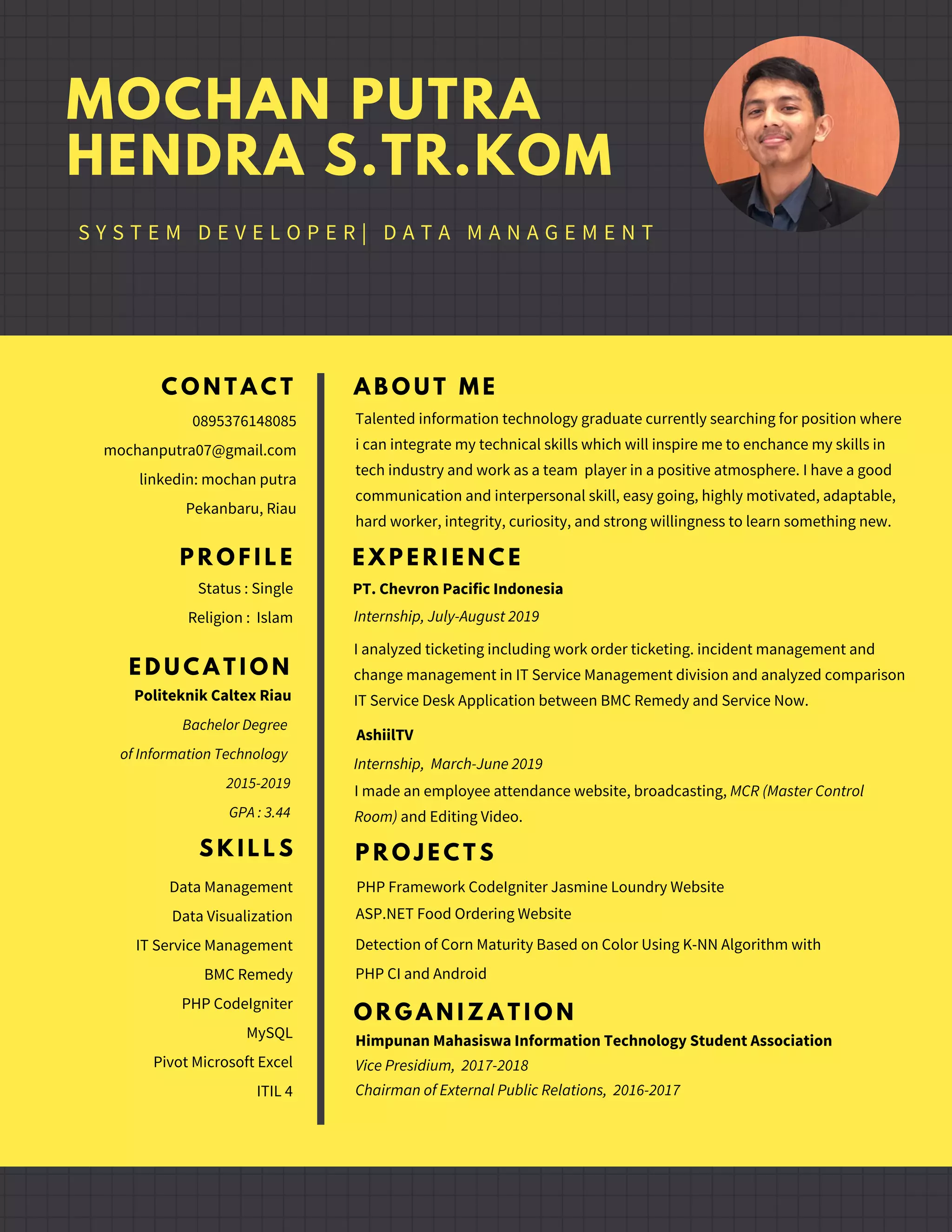 CV mochan putra hendra | PDF