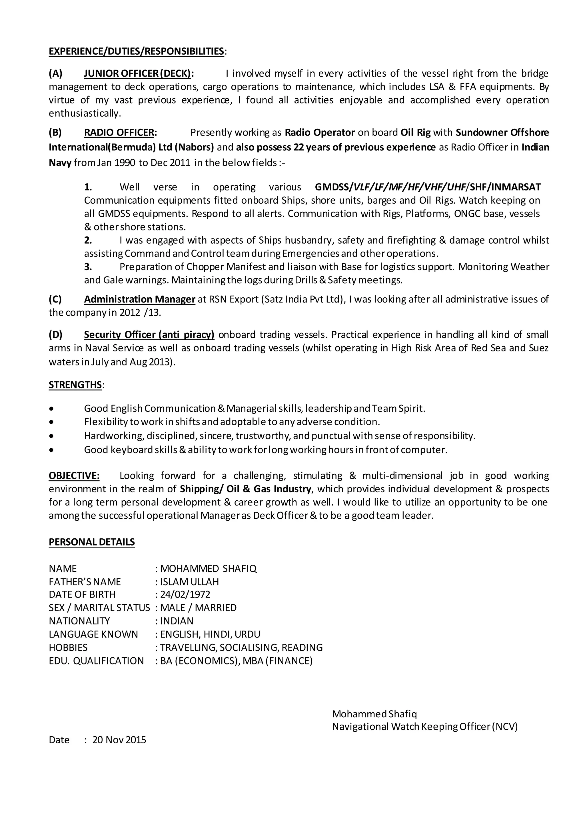 Cv mohammed shafiq_nwko_ncv _- | DOCX