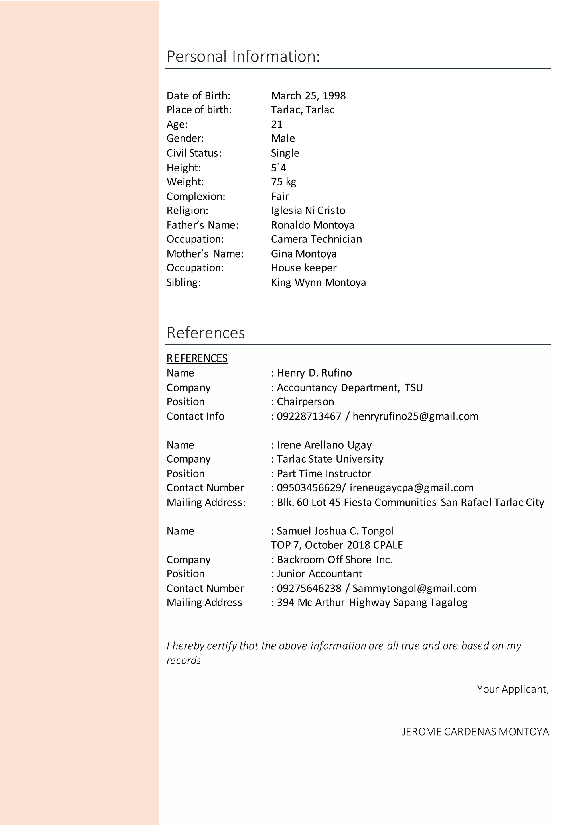 CV, JEROME C. MONTOYA | DOCX