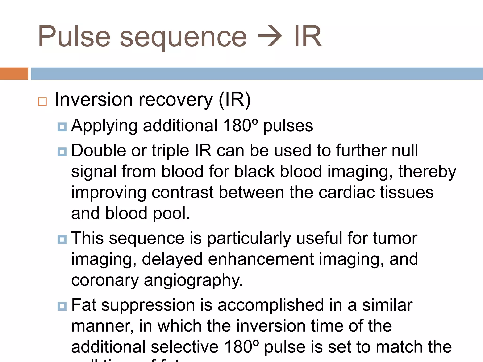 Cardiac MRI principle | PPTX
