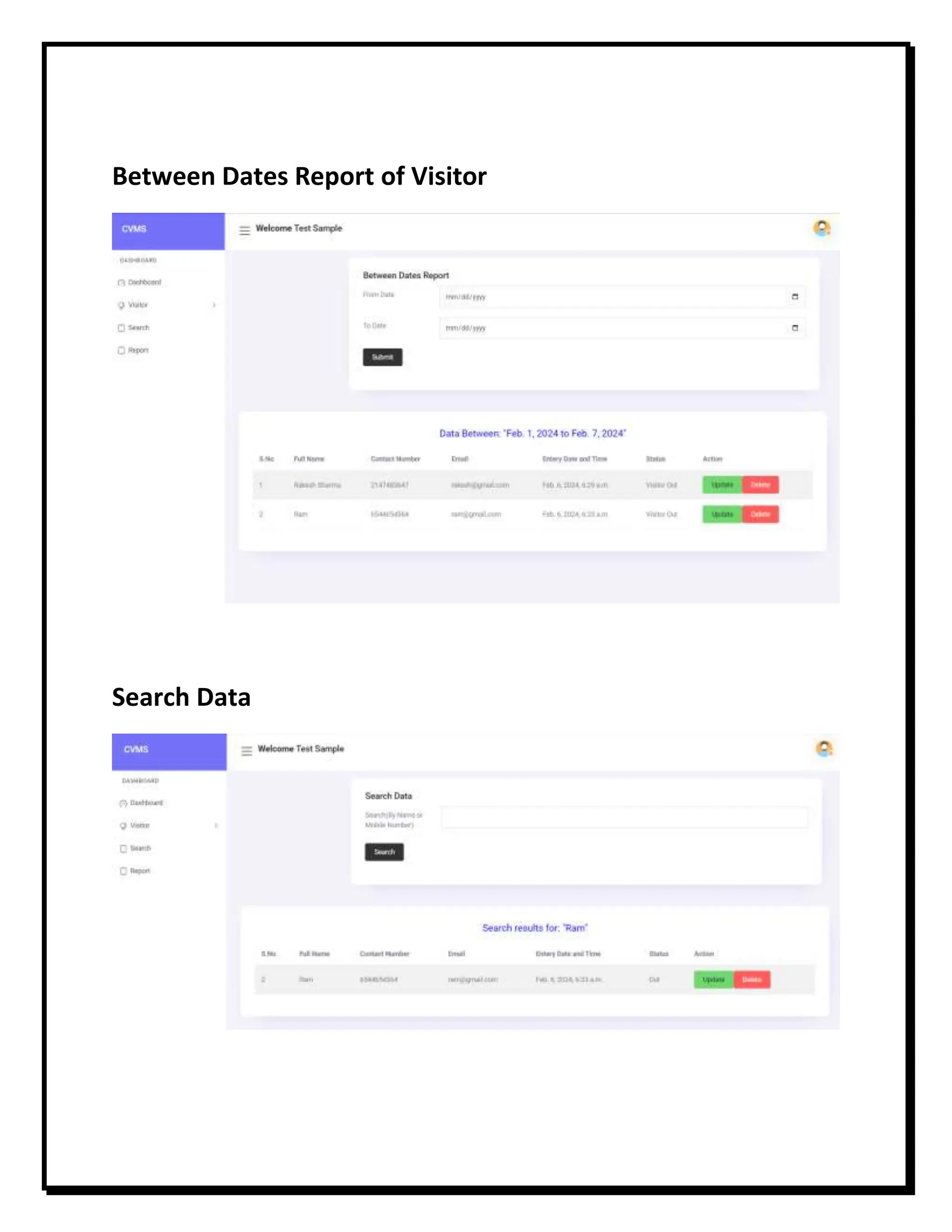 Company Visitor Management System Report.docx
