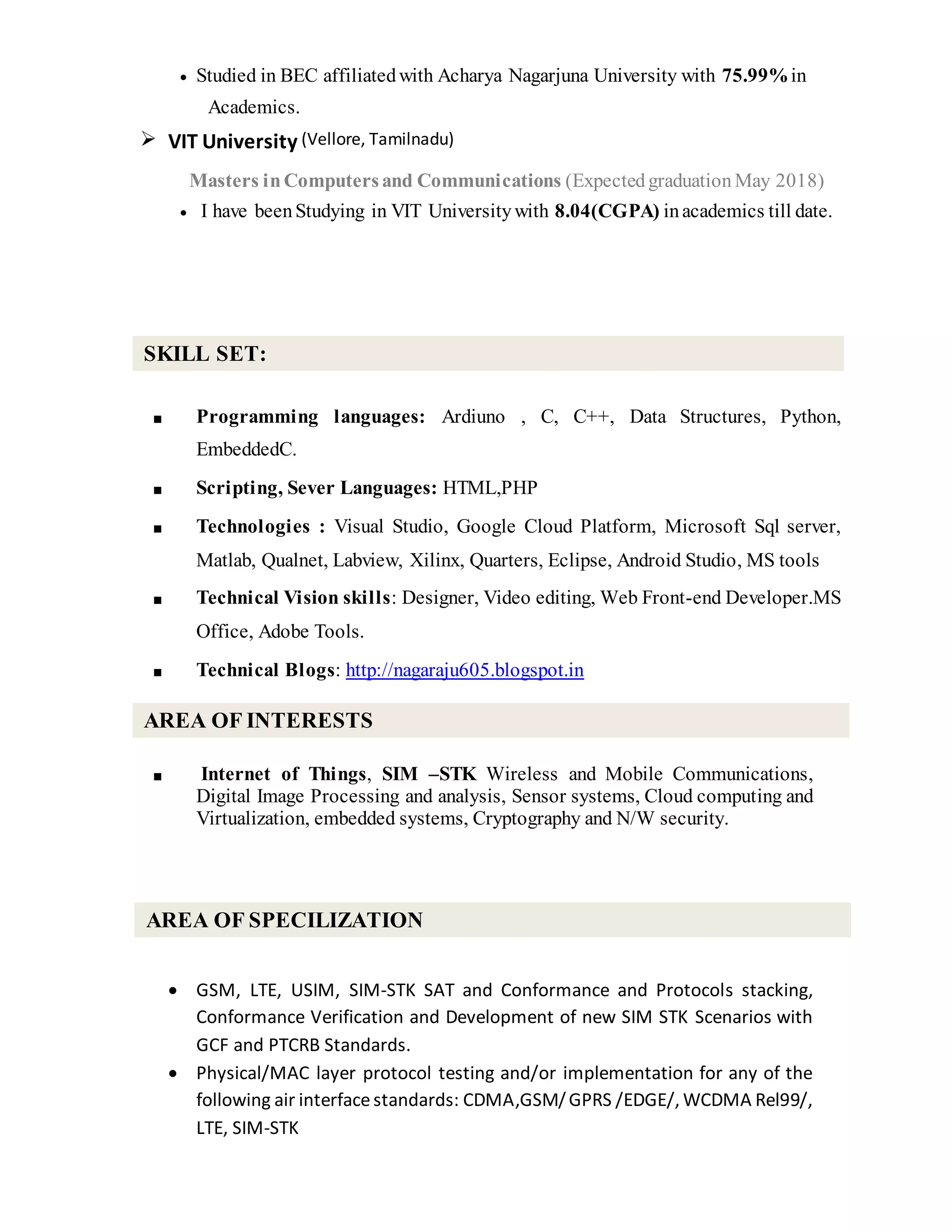 Nagaraju_curriculum vitae | DOCX