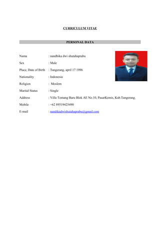 Cv nandika dwi shuta haprabu | DOC