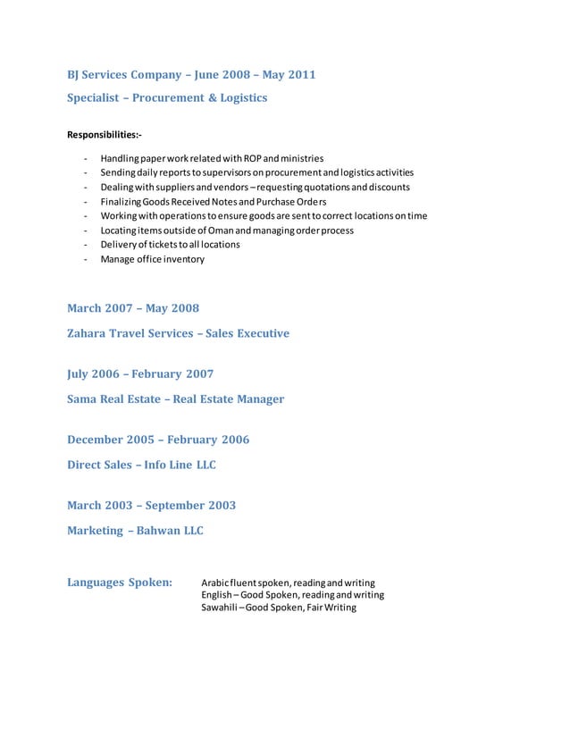 Cv nasser al harthi | DOCX