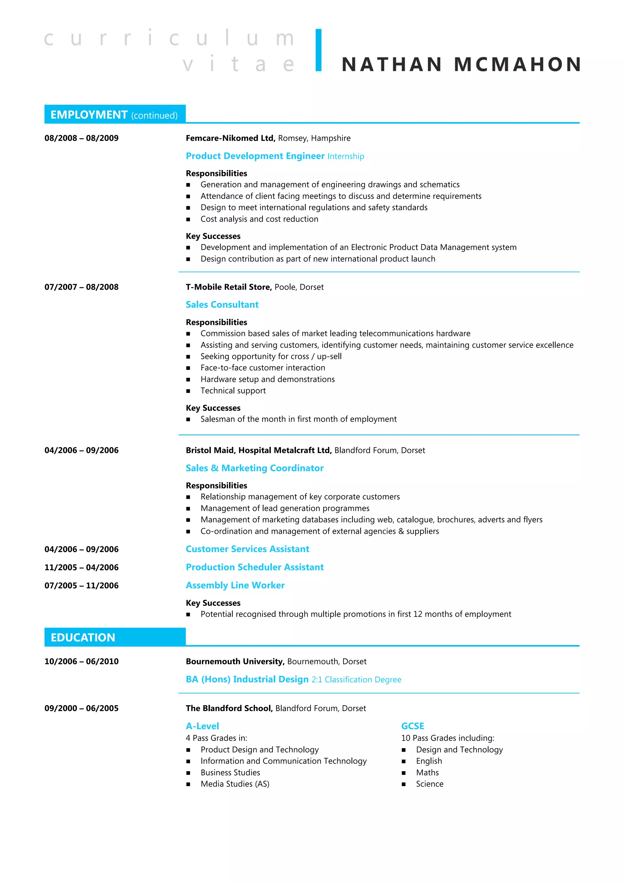 Nathan McMahon_CV | PDF