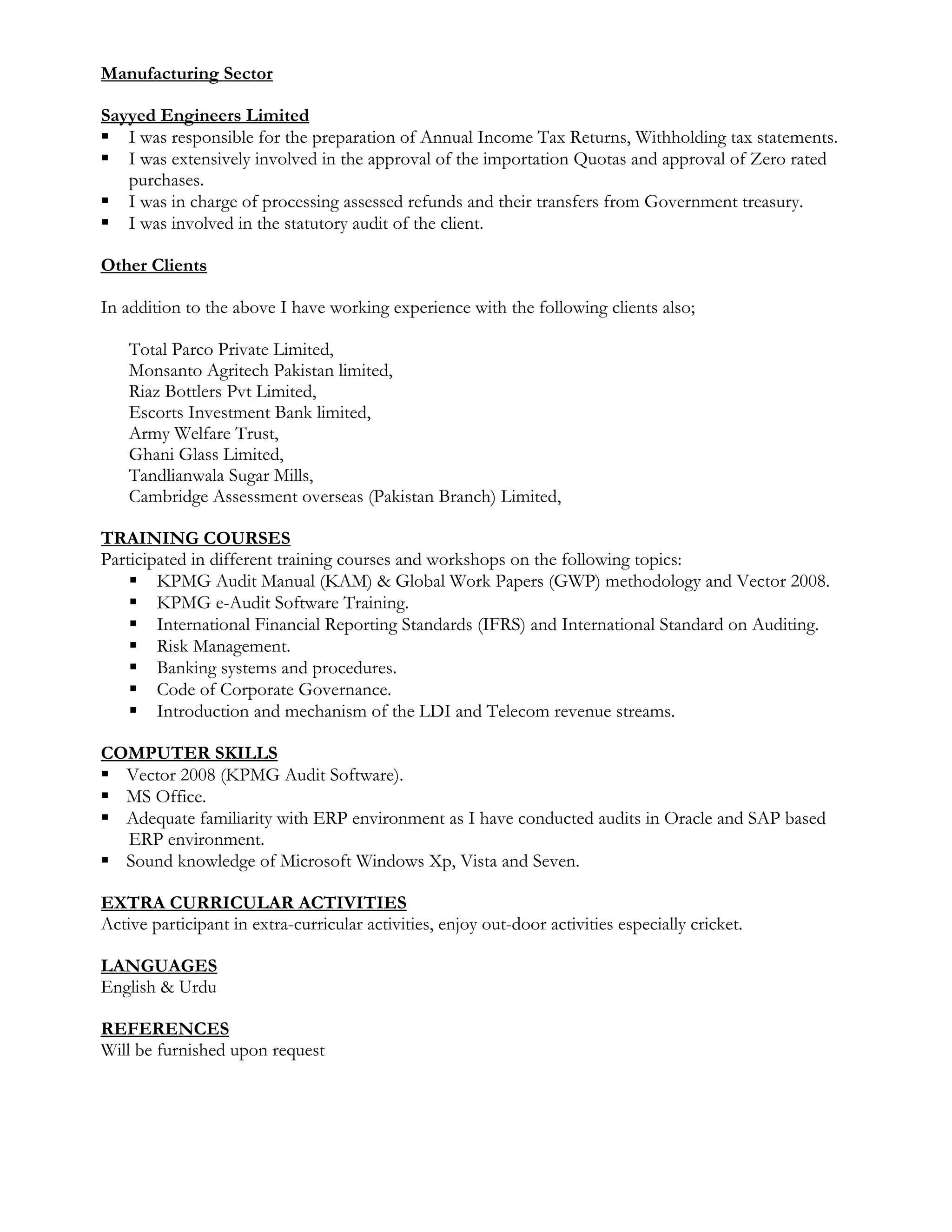 Personal CV Naveed | PDF