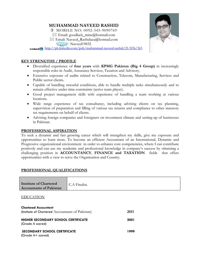 Personal CV Naveed | PDF
