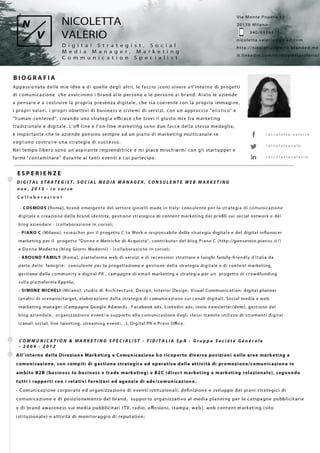Cv nicoletta valerionew | PDF