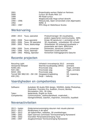Cv niek gort online | PDF