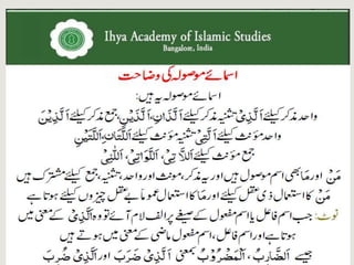 B2 faizul adab 2 ism-e-mousool | PPT