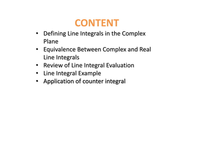 countor integral | PPTX | Physics | Science