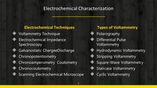 Electrochemical technique 1: Cyclic Voltammery | PDF