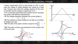 Electrochemical technique 1: Cyclic Voltammery | PDF