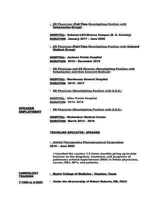 CV OF Dr. David Burkett | Cardiologist and Electrophysiologist . | PDF